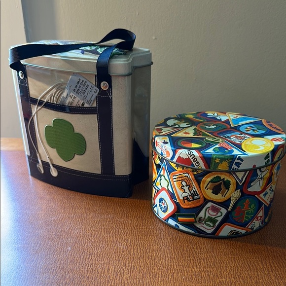Girl Scouts | Storage & Organization | Vintage Girl Scouts Storage Tins ...